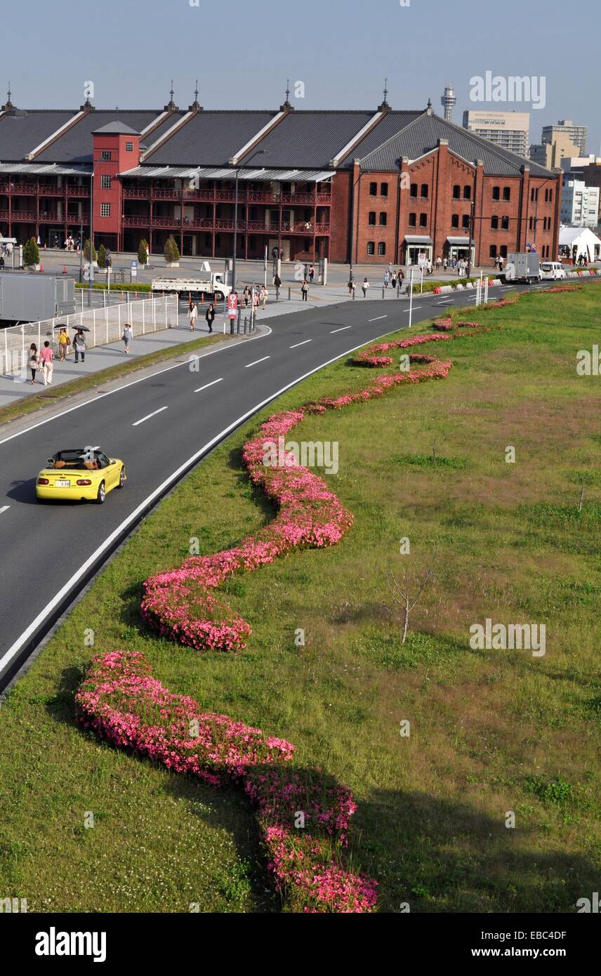Yokohama, Japan, Akarenga Soko, Minato Mirai Stock Photo - Alamy