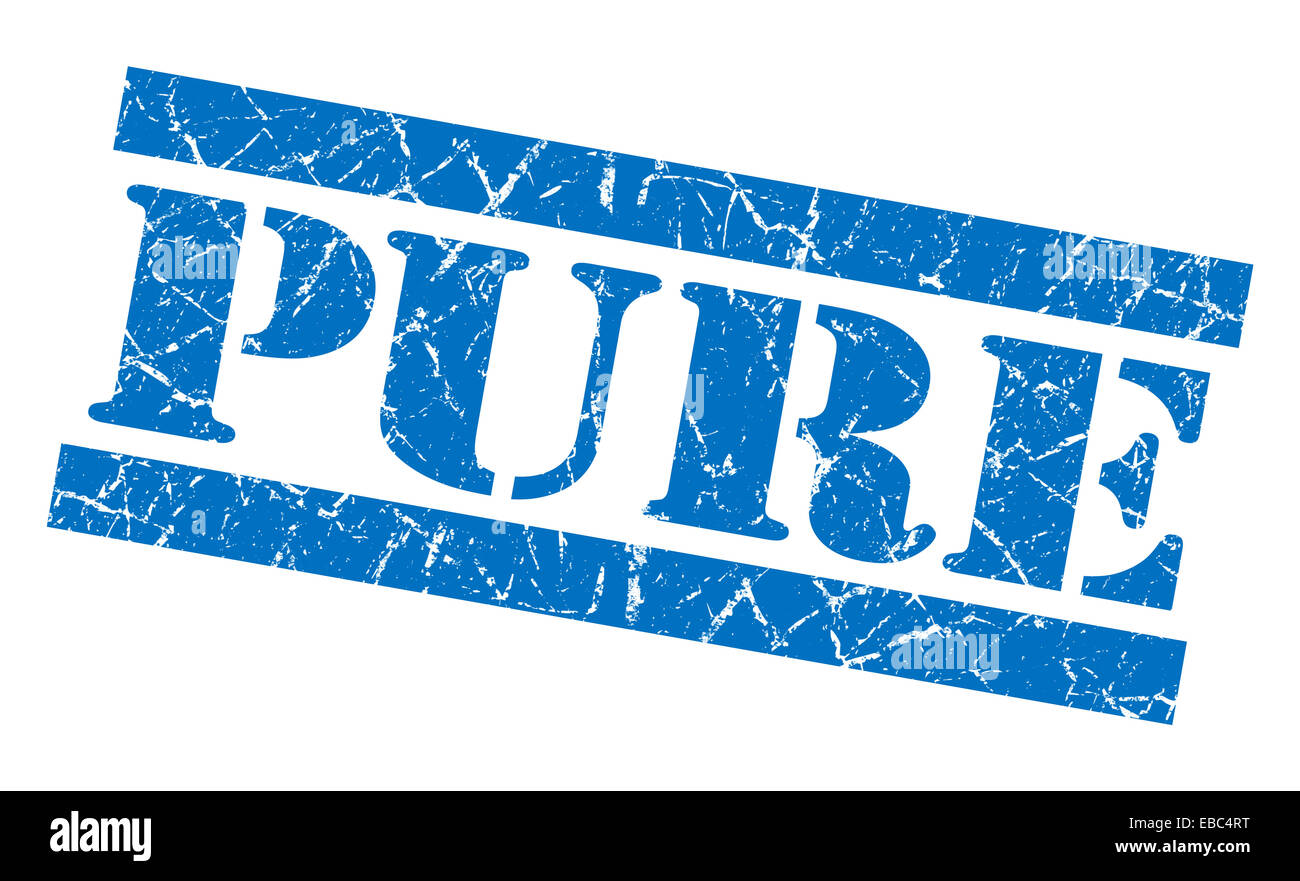 Pure grunge blue stamp Stock Photo - Alamy