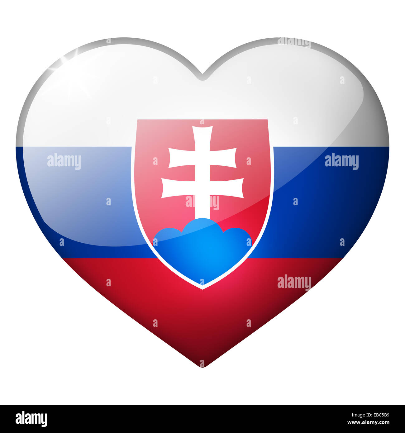 slovakia heart button Stock Photo - Alamy