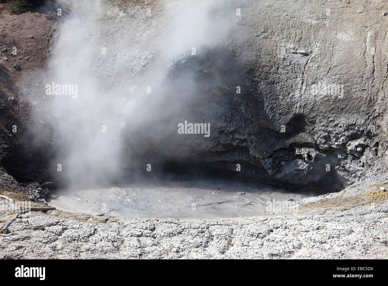Mud Volcano, Yellowstone National Park, Wyoming, USA Stock Photo - Alamy