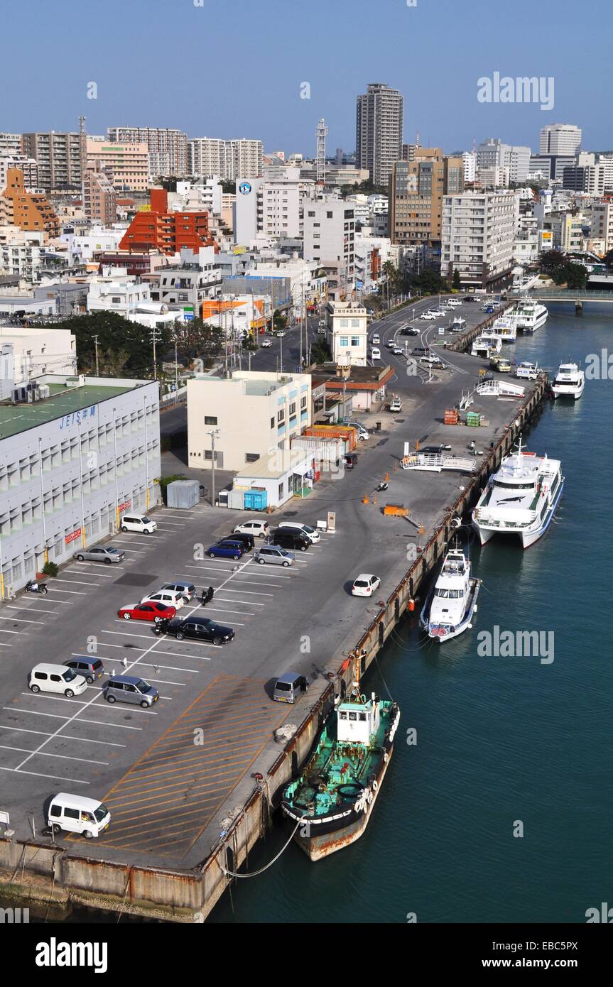 Naha Okinawa Japan view of the city by Tomari Wharf Stock Photo - Alamy