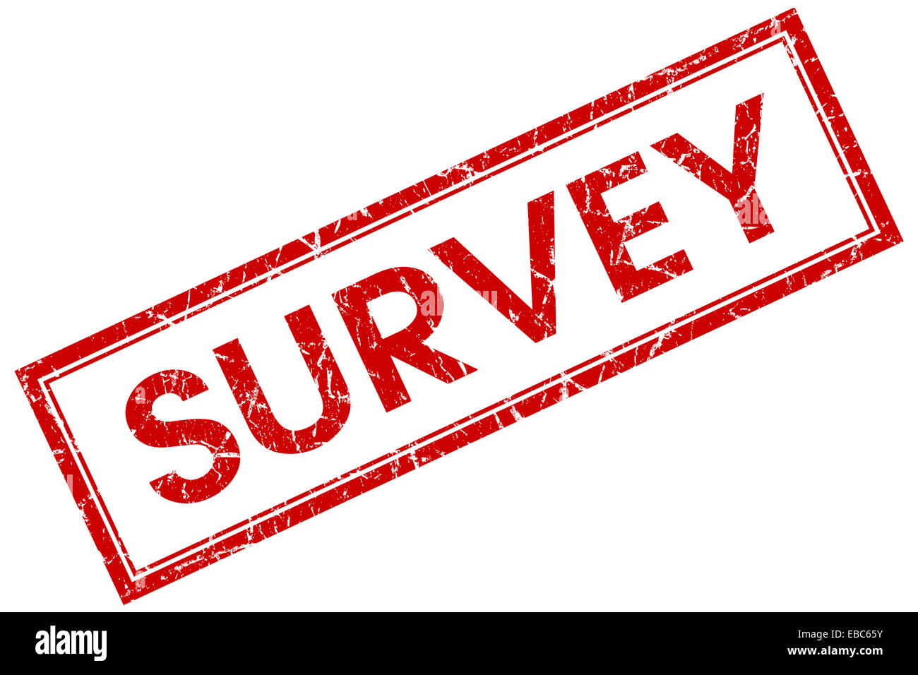 Online survey red grunge Cut Out Stock Images & Pictures - Alamy