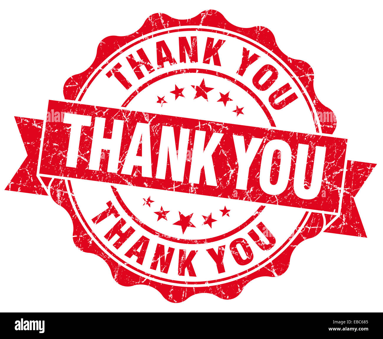 Thank round red grunge Cut Out Stock Images & Pictures - Alamy