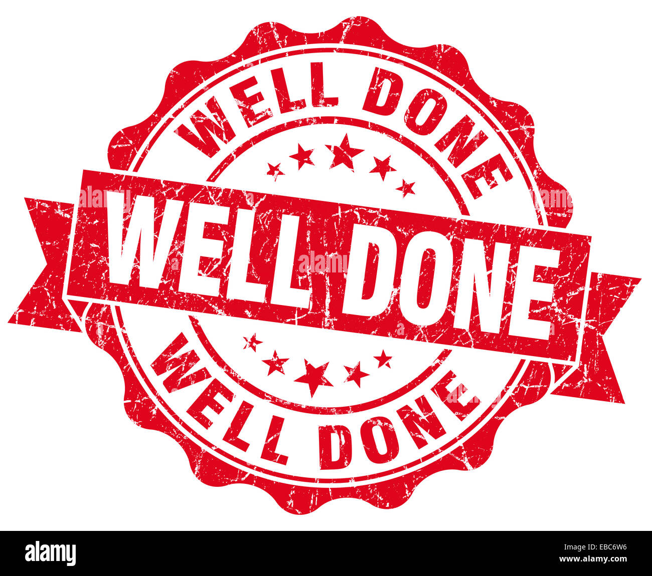 Well Done Grunge Stamp Stock Photo - Alamy