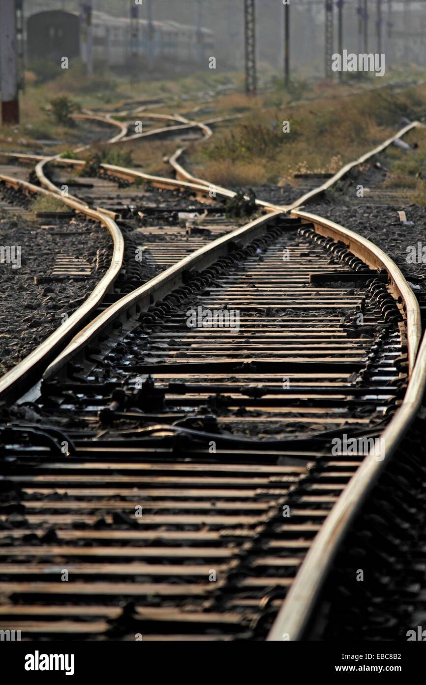 Points on a railway hi-res stock photography and images - Alamy