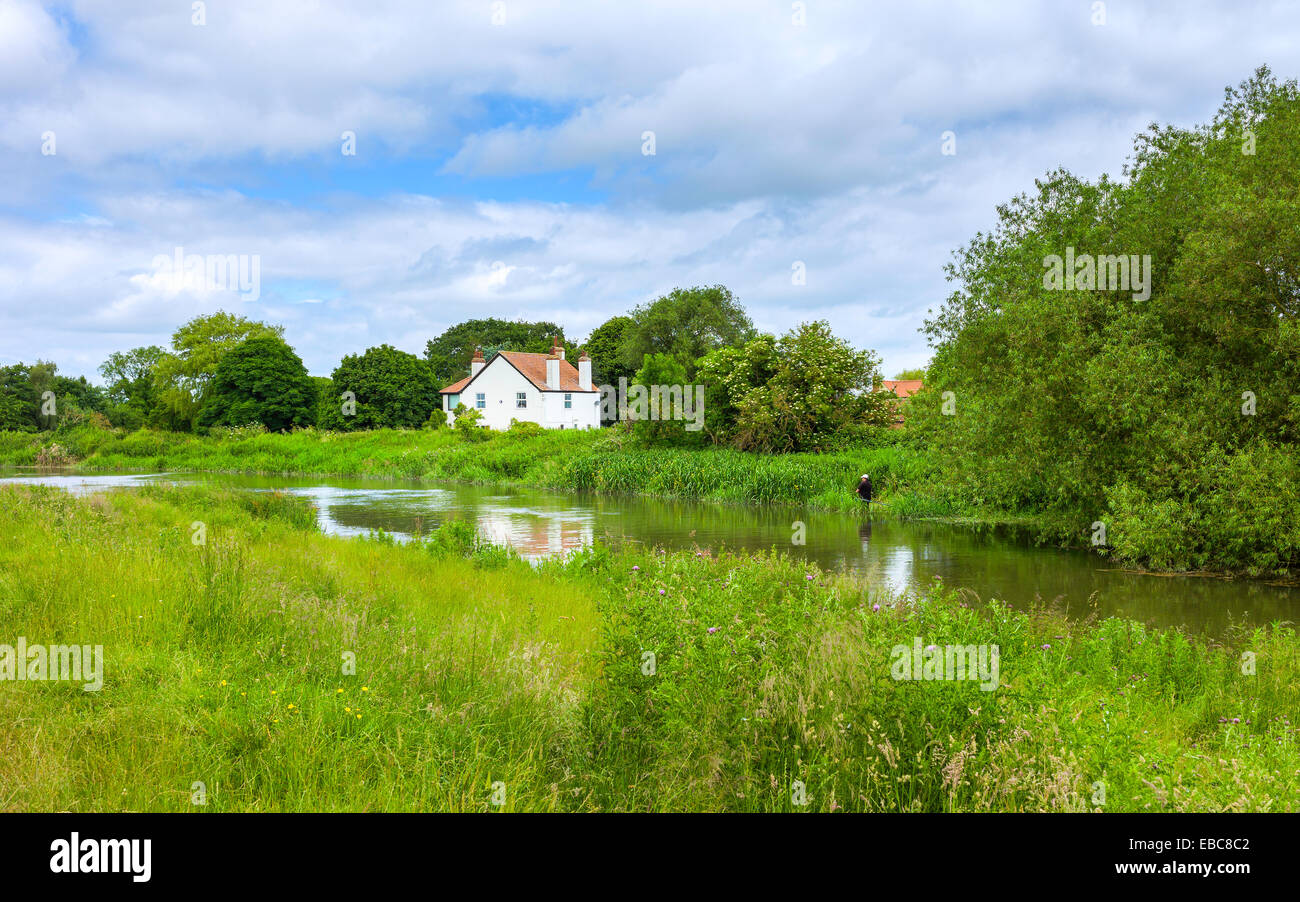 Fishing on the river Hull near Beverley, Yorkshire, UK Stock Photo - Alamy