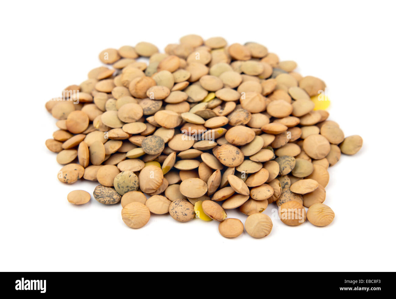 lentils Isolated on White Background Stock Photo - Alamy