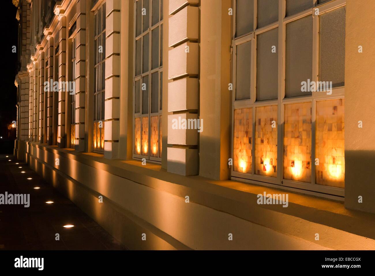 A night view of UAEM university Toluca Edo. México Stock Photo - Alamy