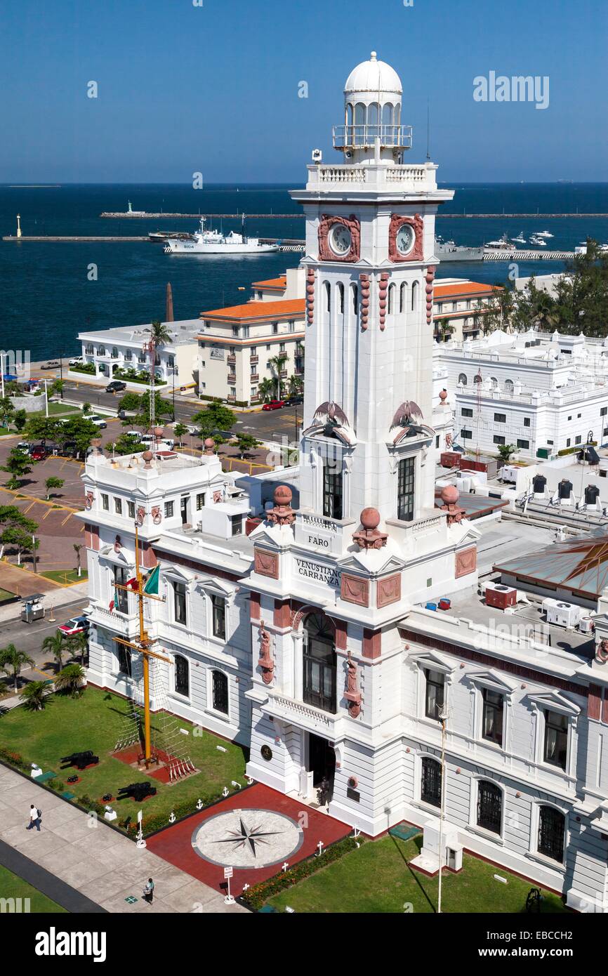 The antique lighthouse of Veracruz City a important seaport in Mexico ...