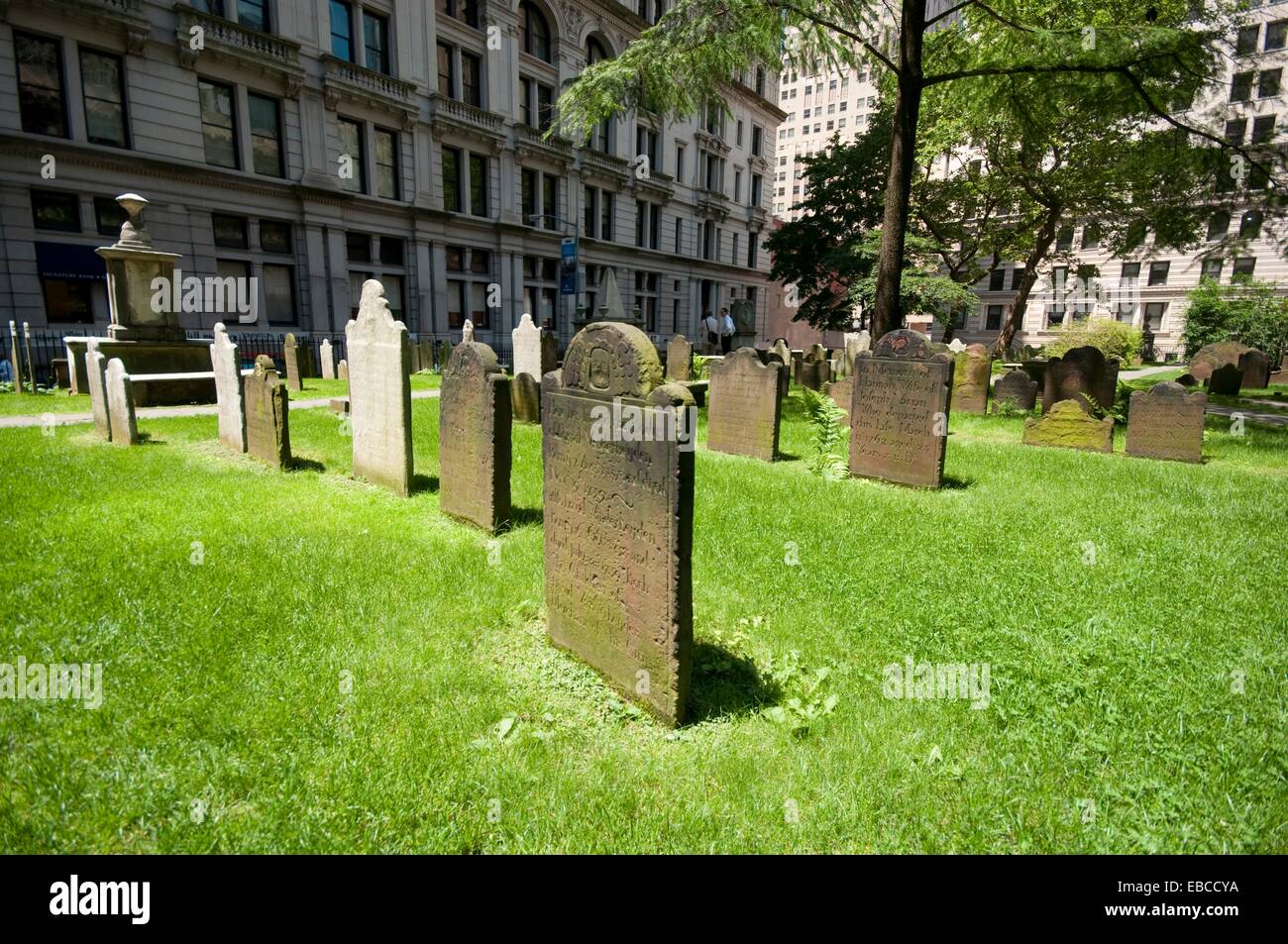 USA, New York City, Manhattan, Trinity Church Cemetery, Tomb Stock ...