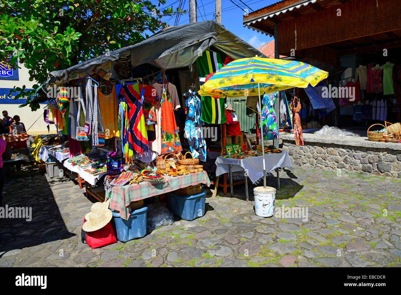 Shopping Market Roseau Dominica Nation Caribbean Sea Windward Island ...