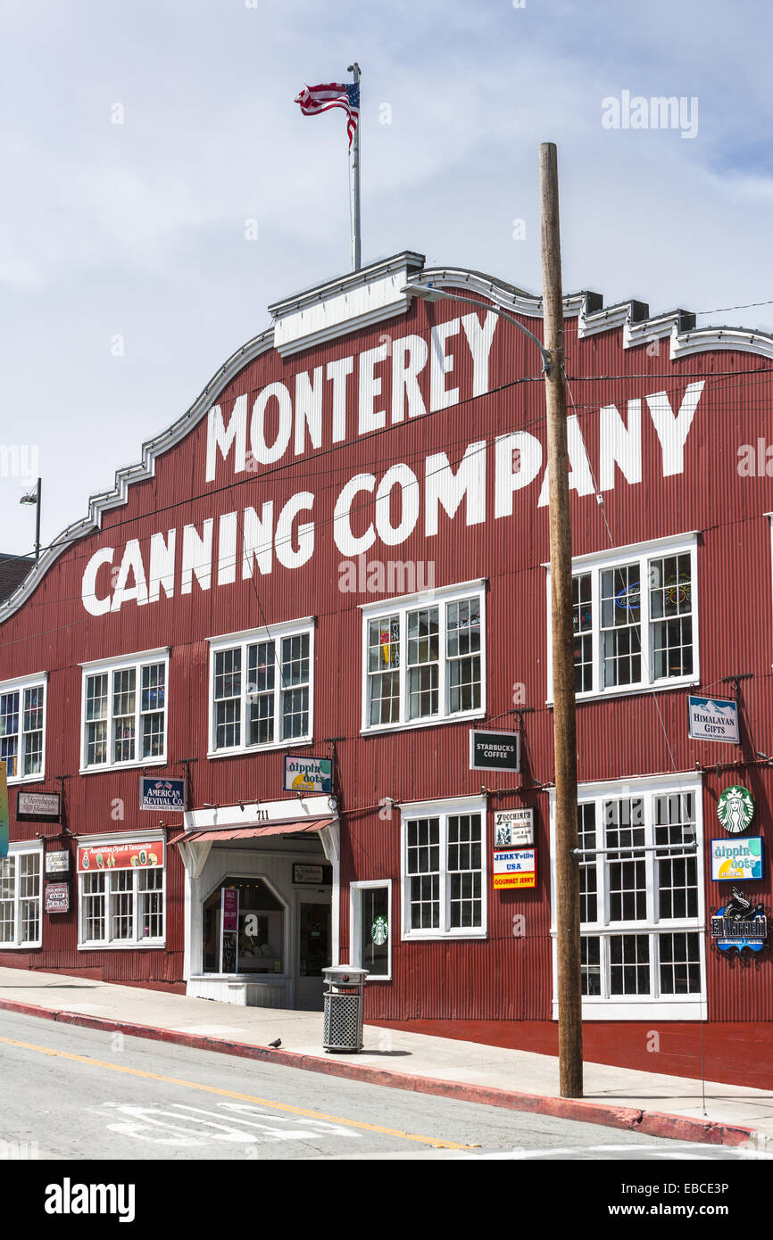Historic building in the famous Cannery Row Monterey California USA ...
