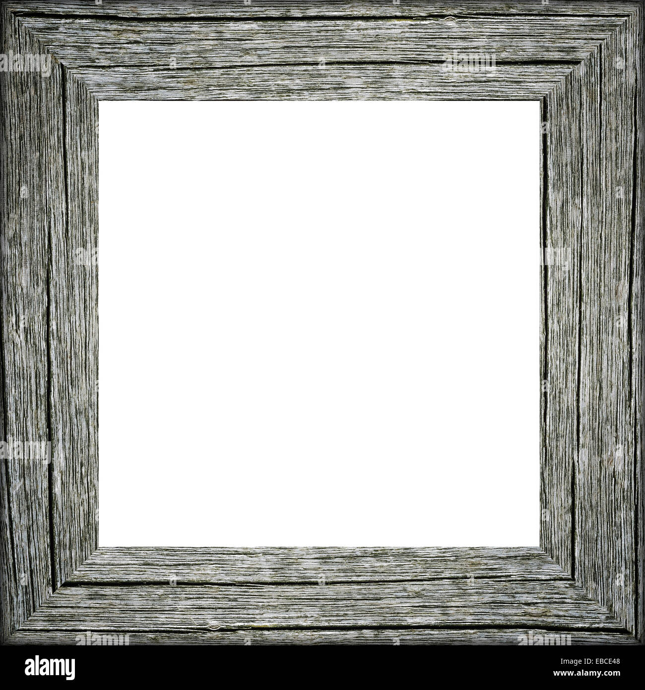 Old raw wooden frame isolated Stock Photo - Alamy