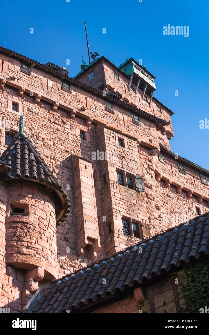 The historic castle of Haut-Koenigsbourg Hochkönigsburg Alsace France ...