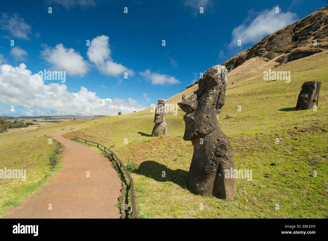 Chile, Easter Island aka Rapa Nui. Rapa Nui National Park, historic ...