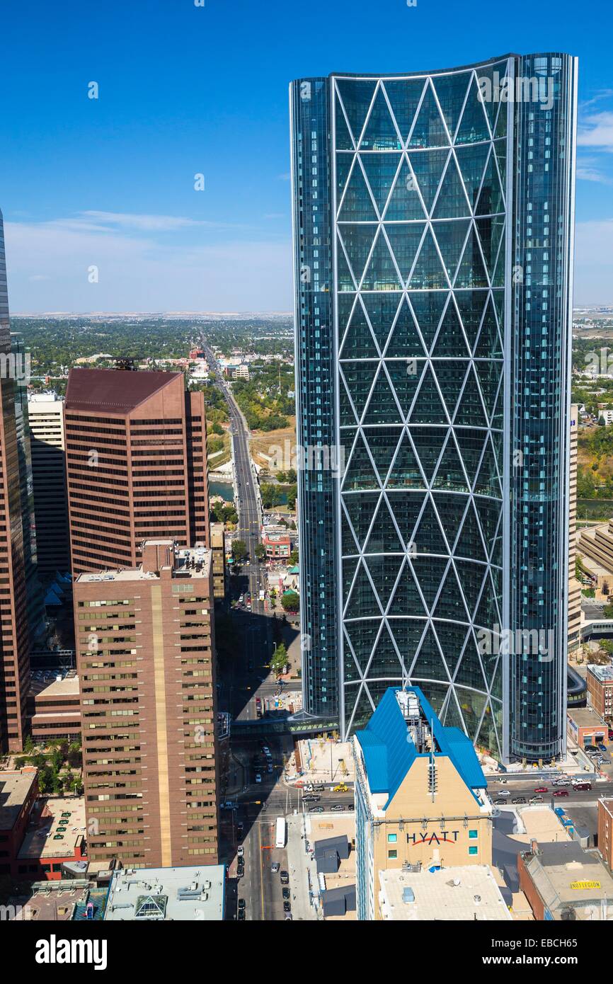 Aerial view of downtown calgary in alberta hi-res stock photography and ...