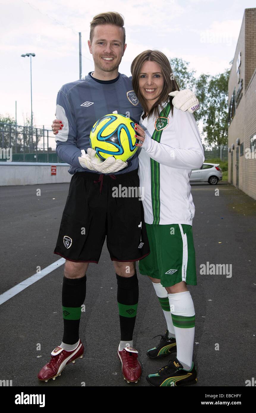 Before the Ireland vs.Turkey football match at the Aviva Stadium in ...