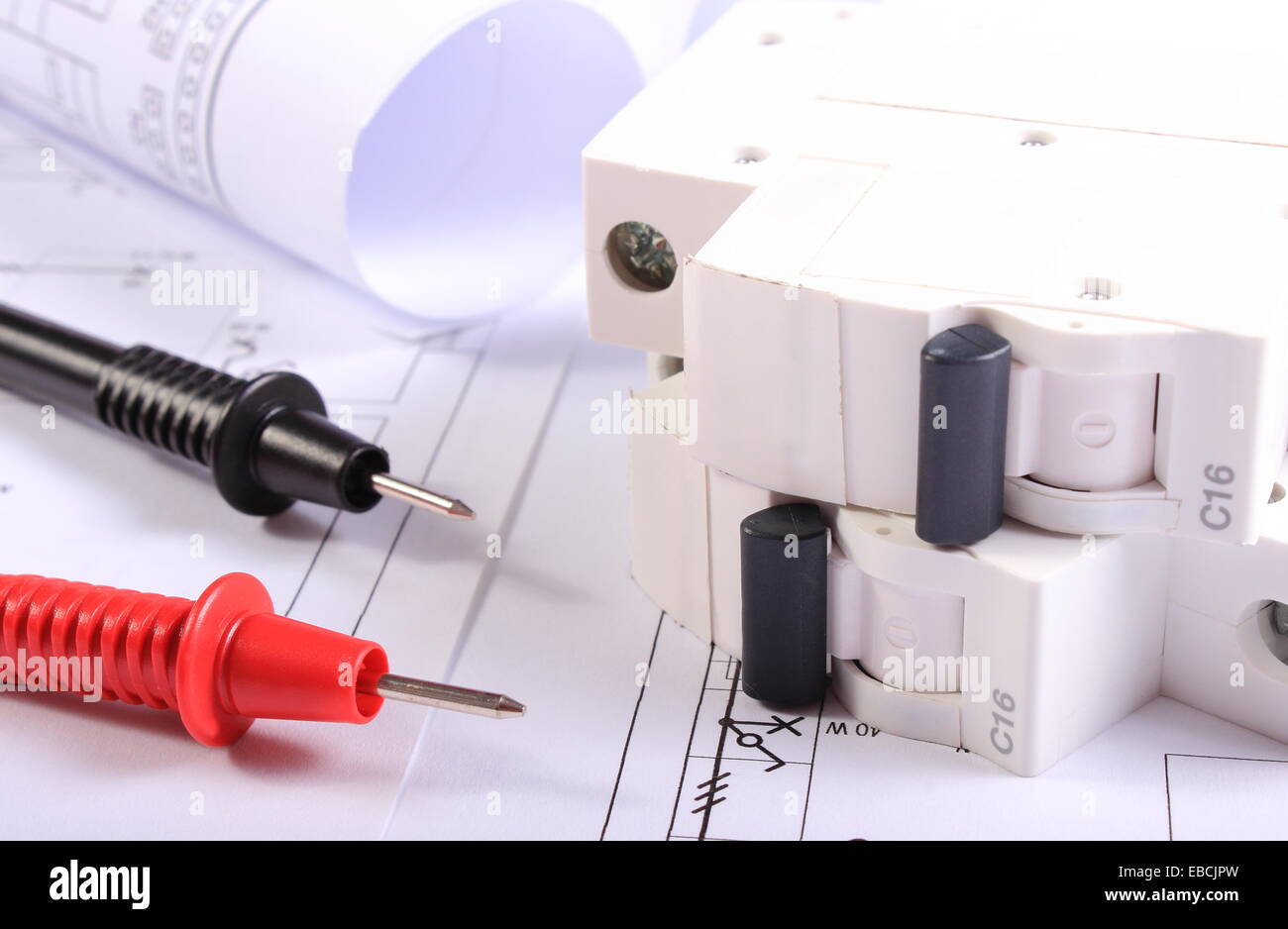 Cables of multimeter, electric fuse and electrical construction ...