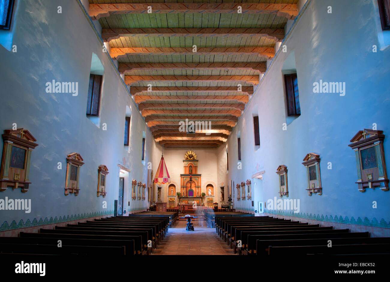 Altar, Mission Basilica San Diego de Alcala, San Diego, California ...