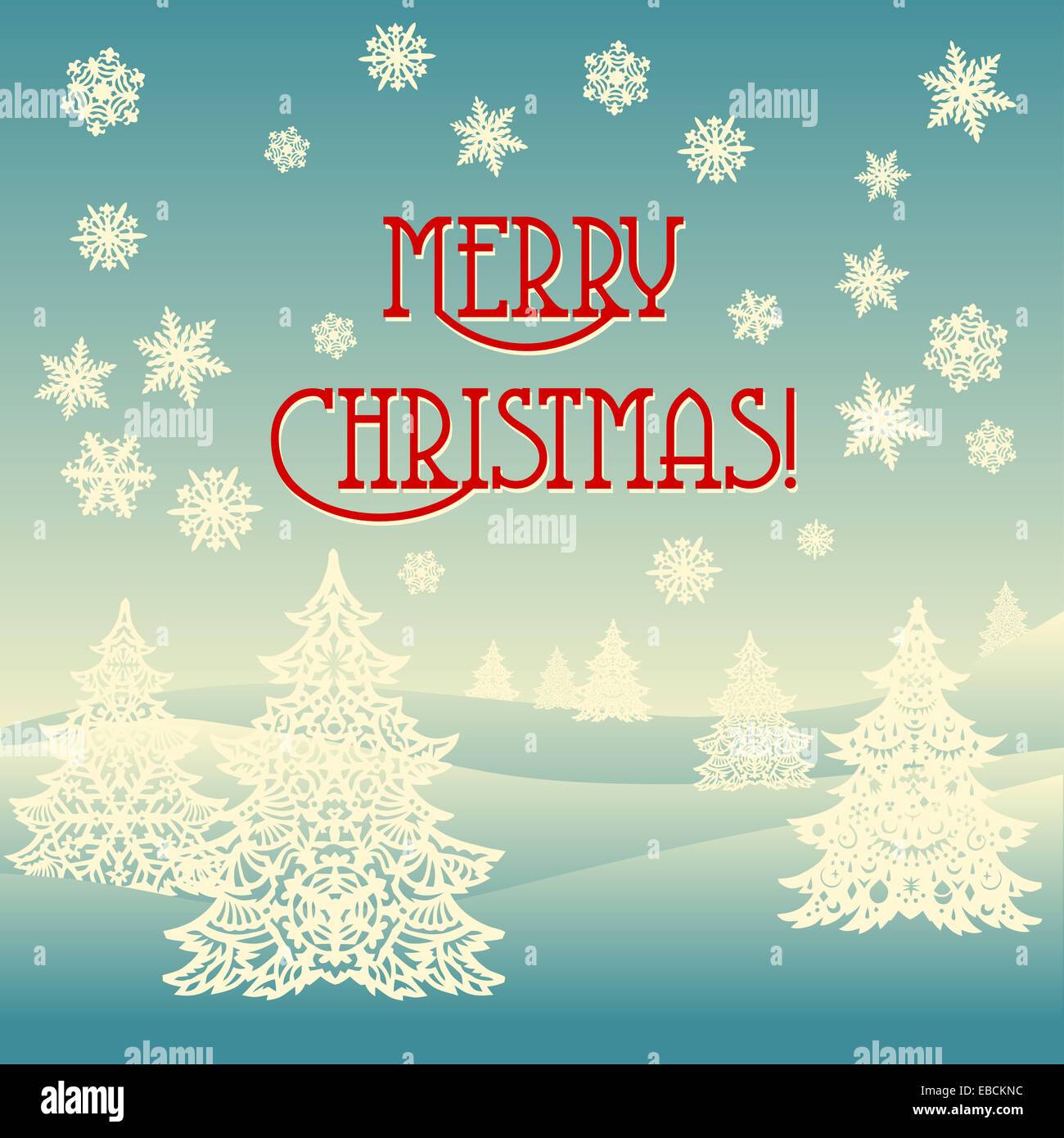 Merry Christmas ornament landscape Stock Photo - Alamy