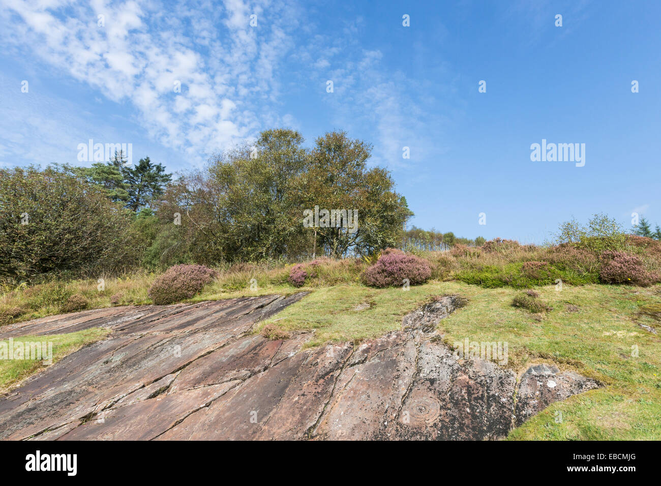 Cup & Beaker Symbols at Achnabreac in Scotland Stock Photo - Alamy