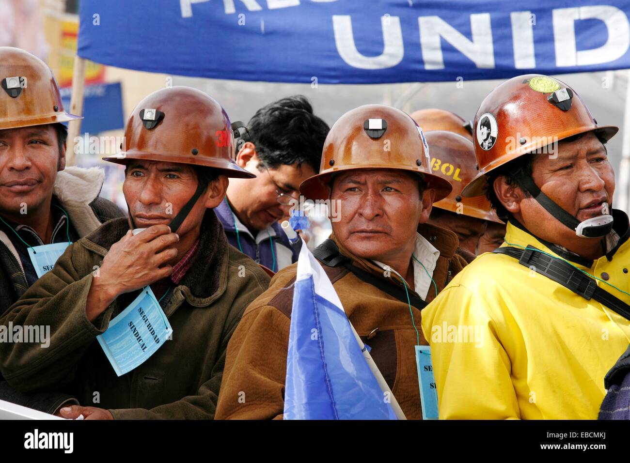 Miners of the silver mines of Potosi, Bolivia Stock Photo - Alamy