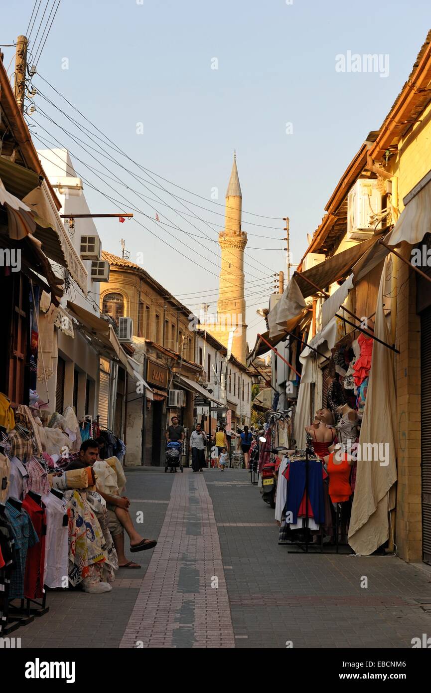 street of the north part of Nicosia, Northern Cyprus, Eastern ...