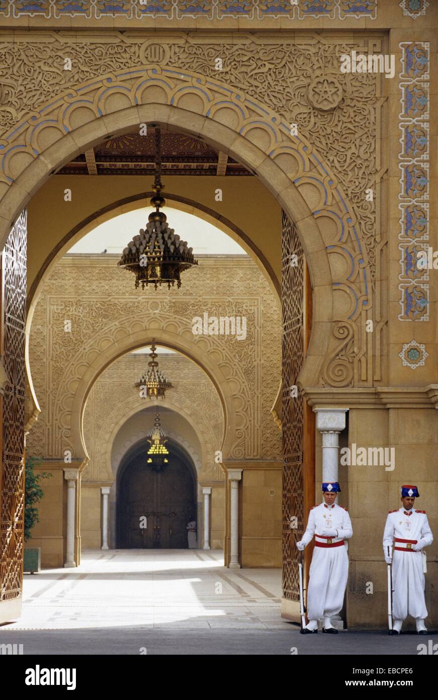 Palace rabat morocco guard hi-res stock photography and images - Alamy