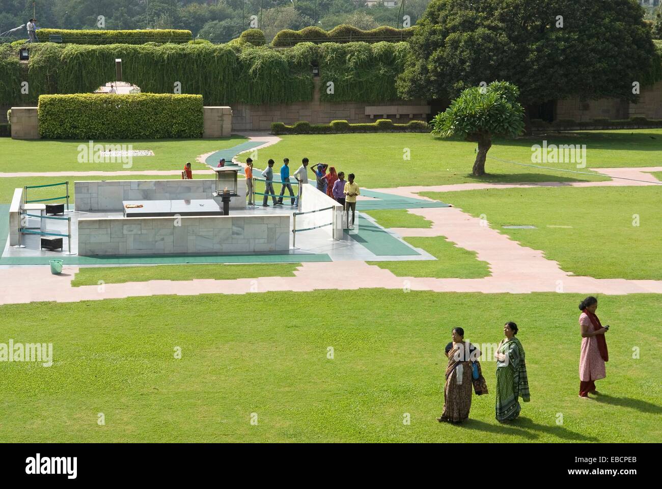 Raj Ghat, memorial to Mahatma Gandhi, Old Delhi, India, Asia Stock ...