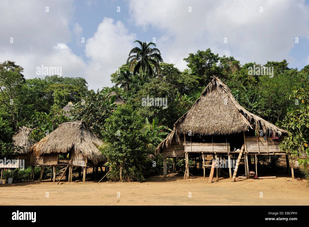Indian amerindian village hut hi-res stock photography and images - Alamy