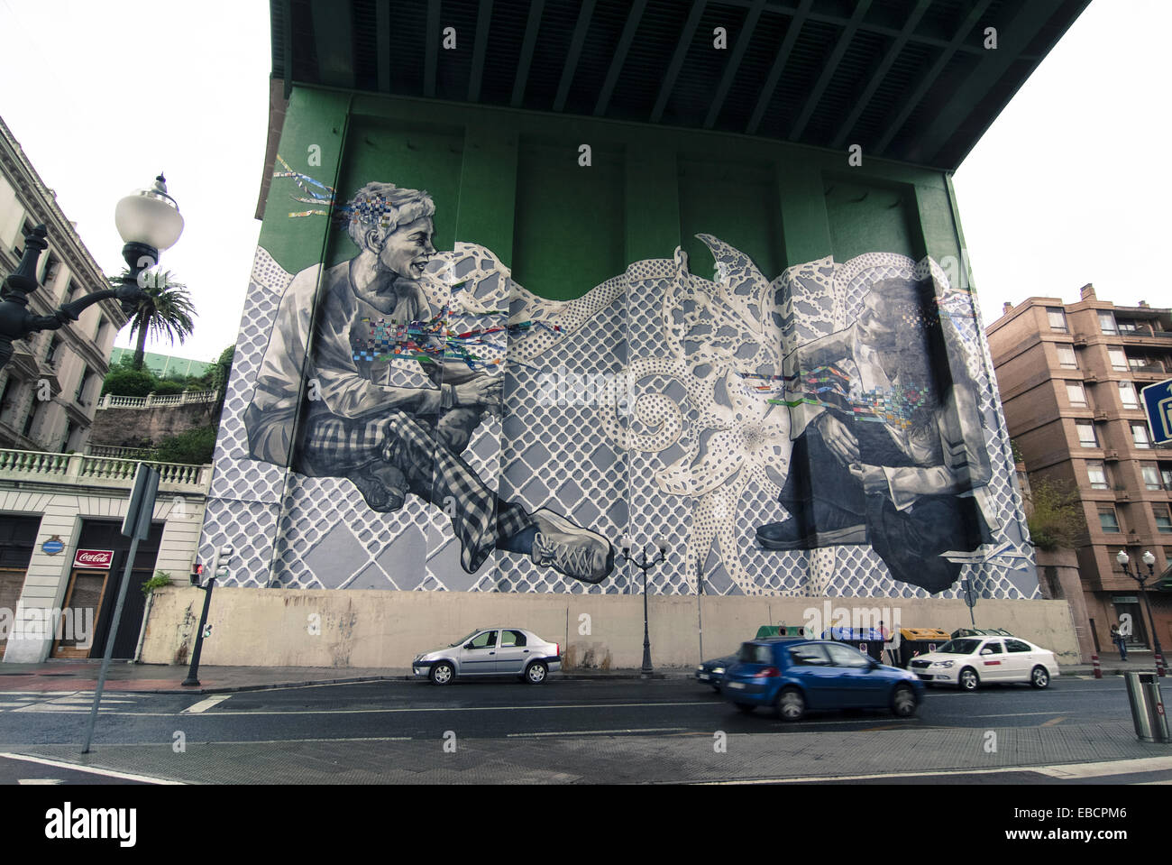 Bilbao mural hi-res stock photography and images - Alamy
