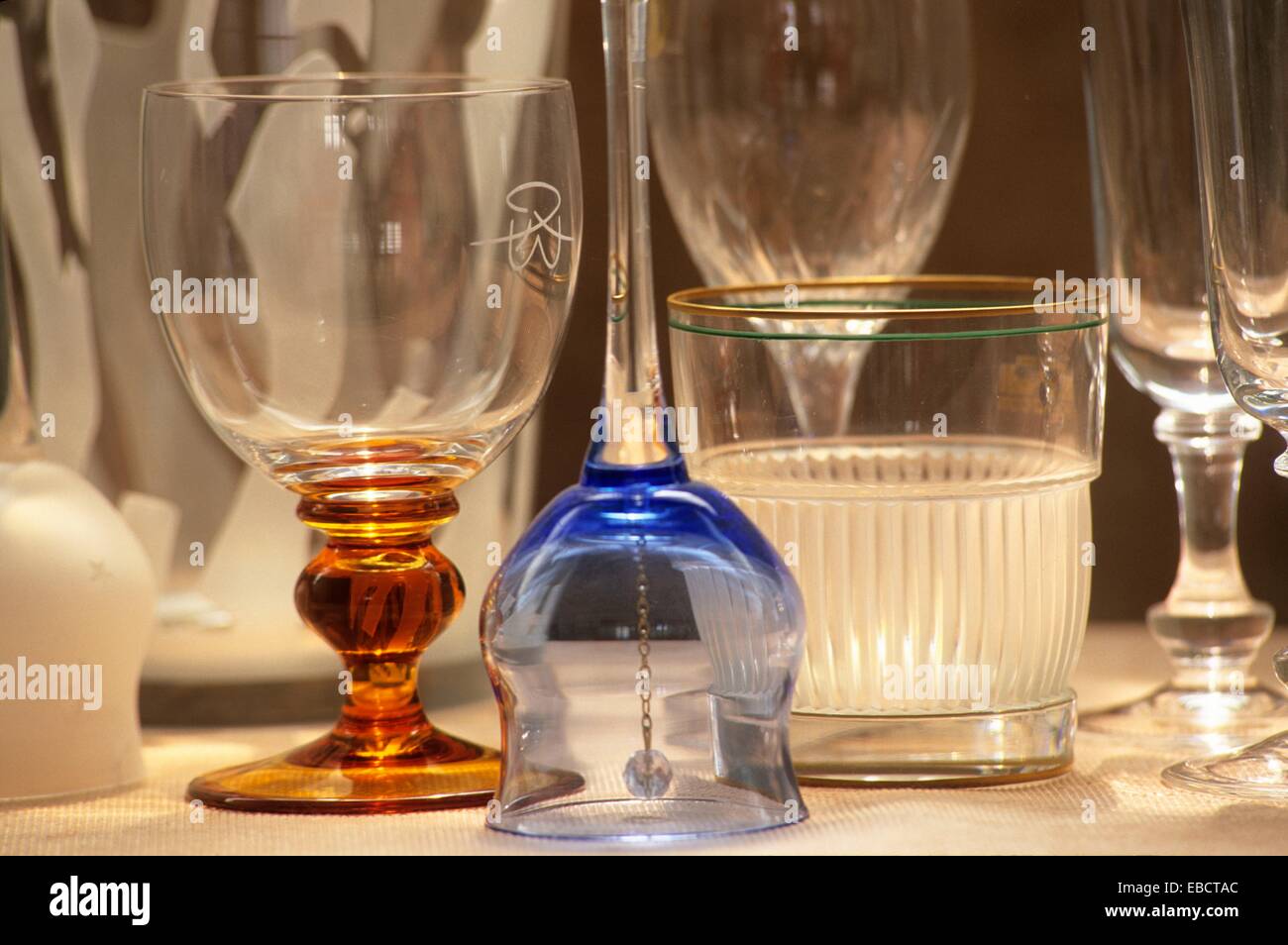 products of the Cristalleries Royales de Champagne, crystal glass ...