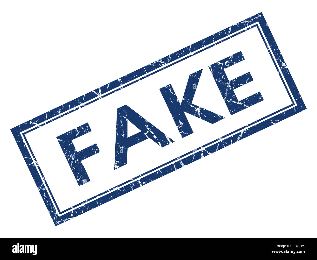 Fake blue square grungy stamp isolated on white background Stock Photo ...