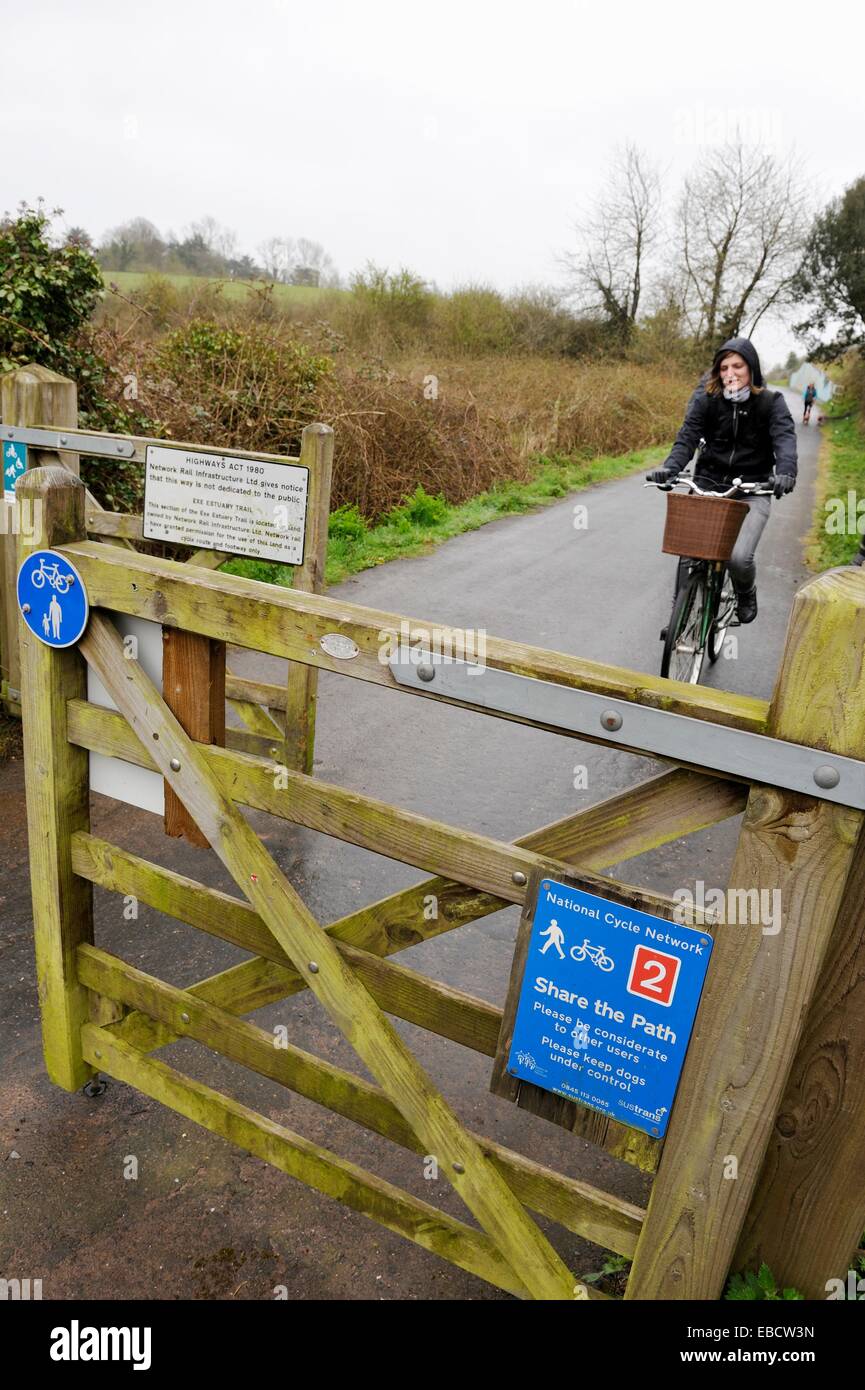 cycle track, around Exmouth, Devon county, England, United Kingdom ...