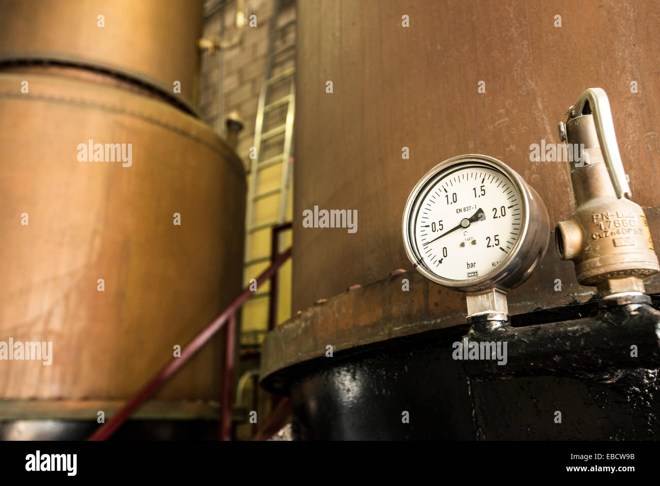 Factory of aniseed liquor in Chinchon Stock Photo - Alamy