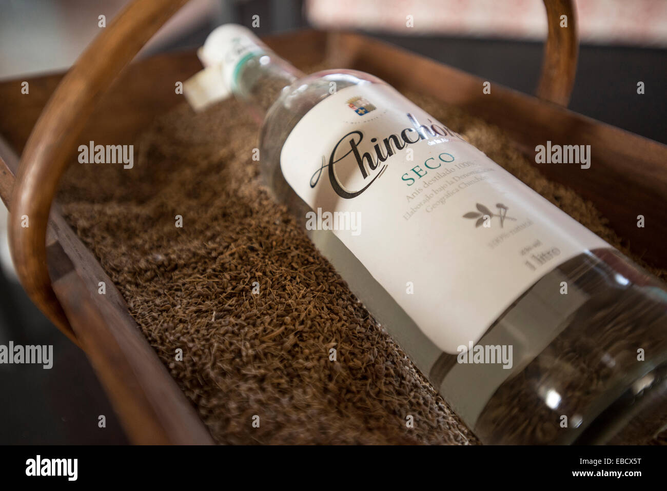 Aniseed liquor bottle in a box Stock Photo - Alamy