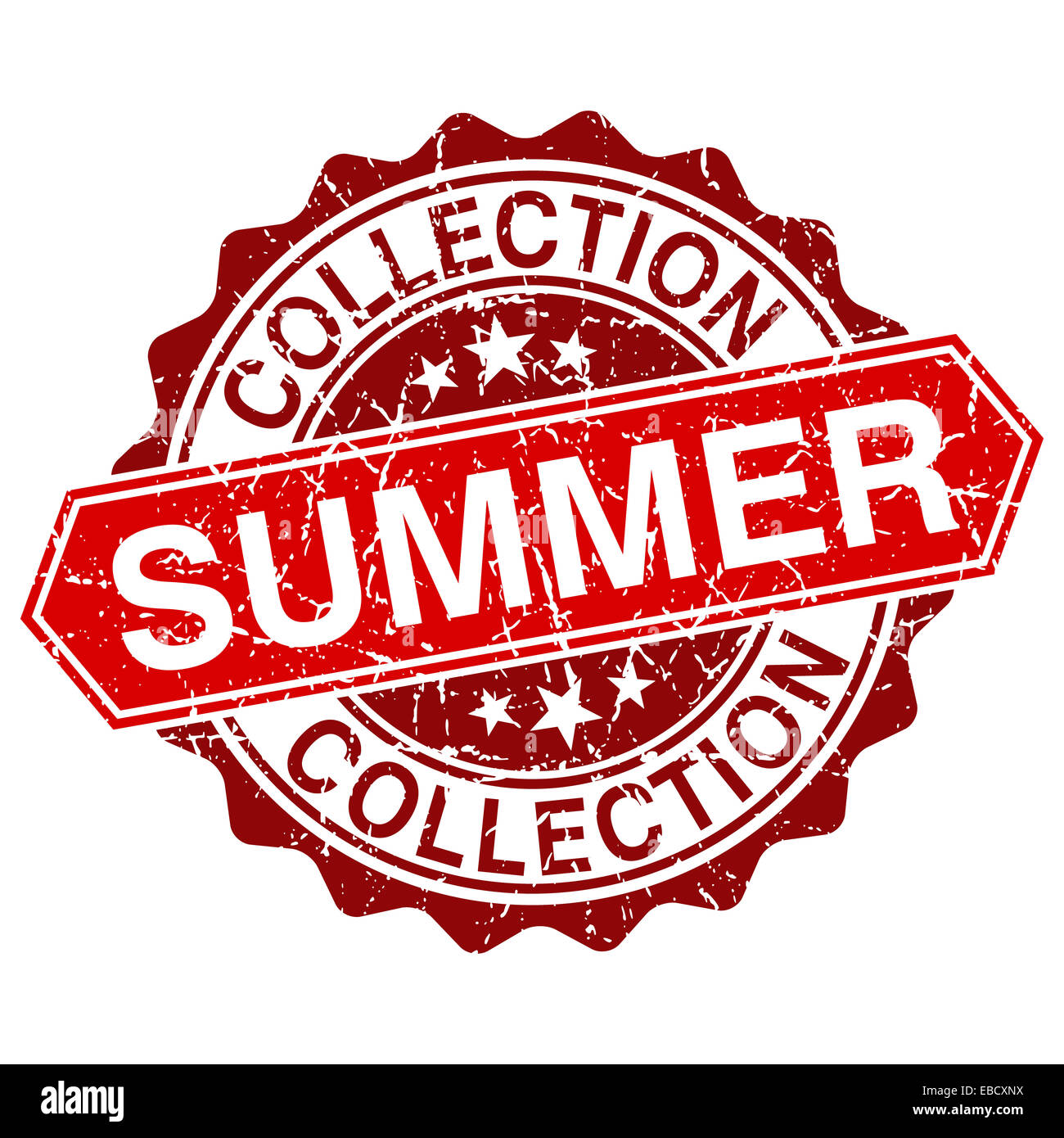 Summer collection red vintage stamp isolated on white background Stock ...