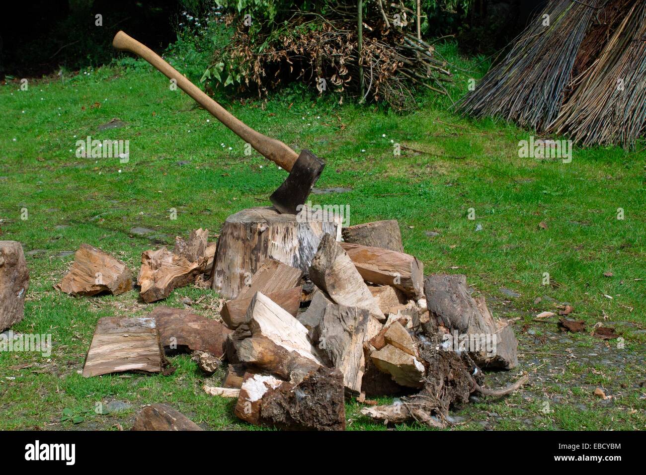 Axe block hi-res stock photography and images - Alamy