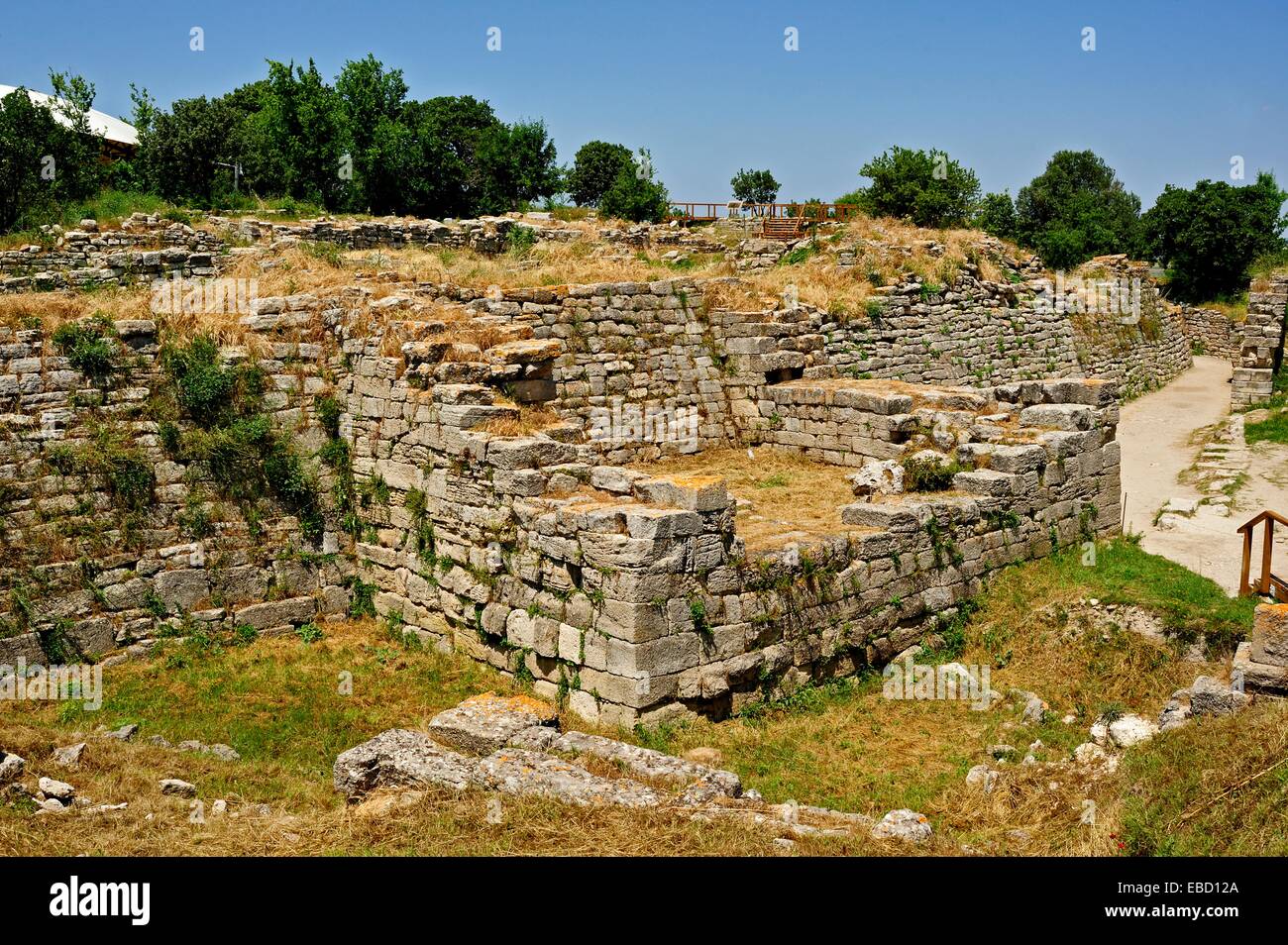 Ruins at ancient Troy number 6 20th - 18th centuries BC Biga Peninsula ...