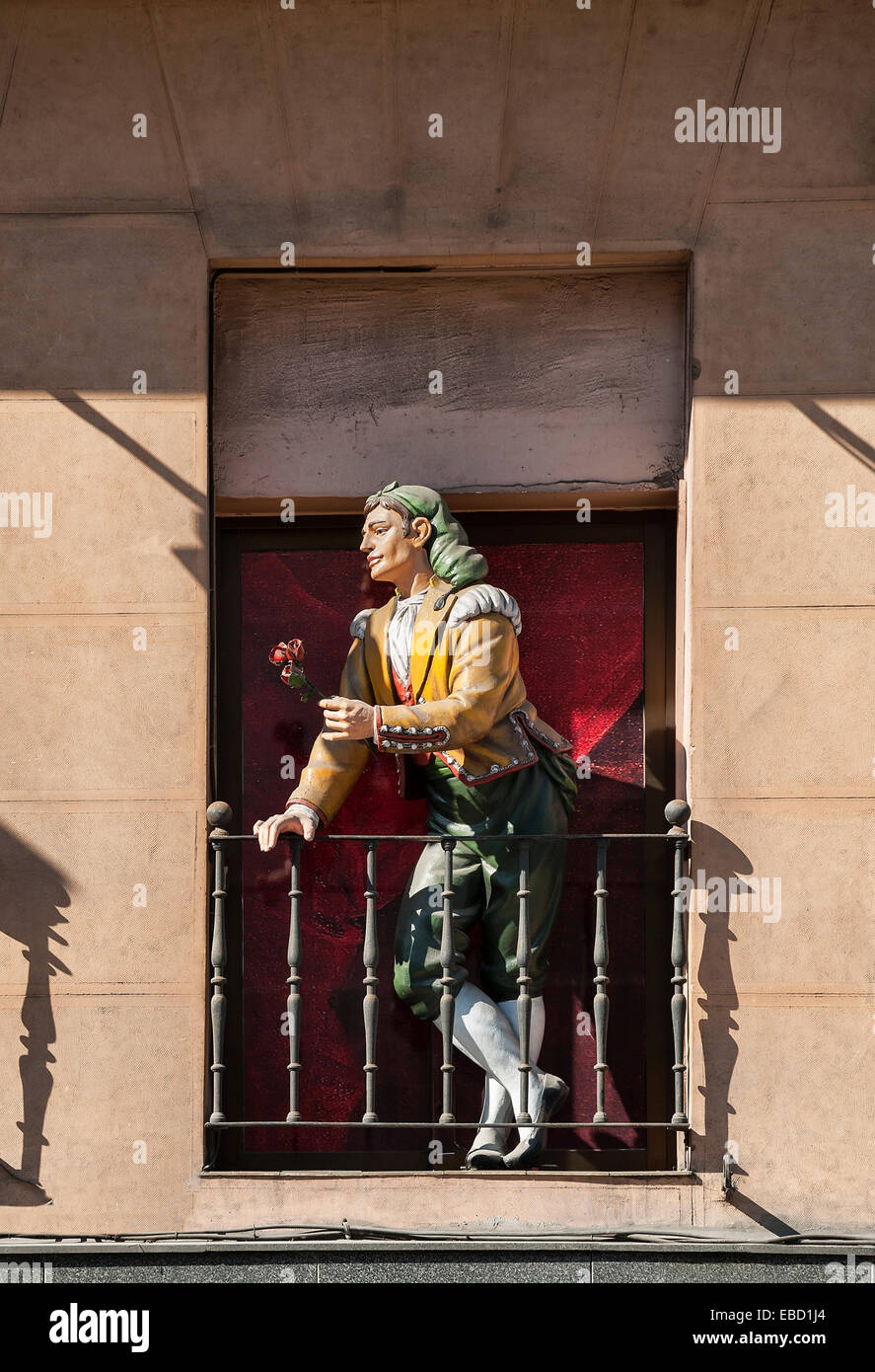 Medieval mannequins, Arte Toledano‎ Paseo Prado, Madrid, Spain Stock ...