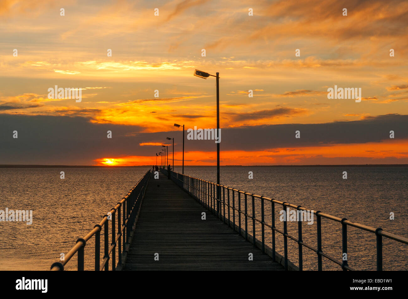 Sunset jetty ceduna south australia hi-res stock photography and images ...