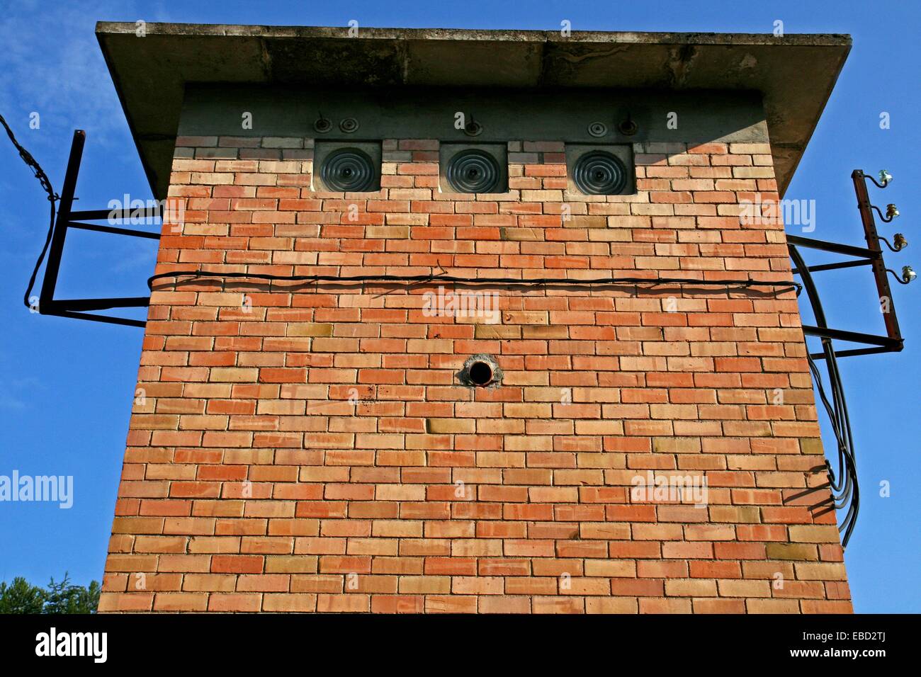 electrical transformer building, Baga, Catalonia, Spain Stock Photo - Alamy