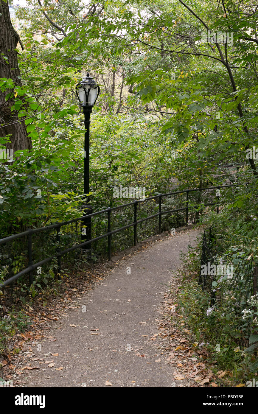 A quiet path in Central Park, New York City Stock Photo - Alamy
