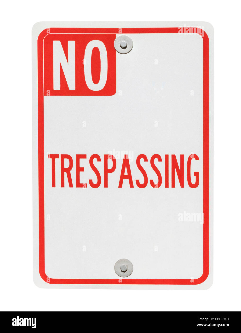 No trespassing on property Cut Out Stock Images & Pictures - Alamy