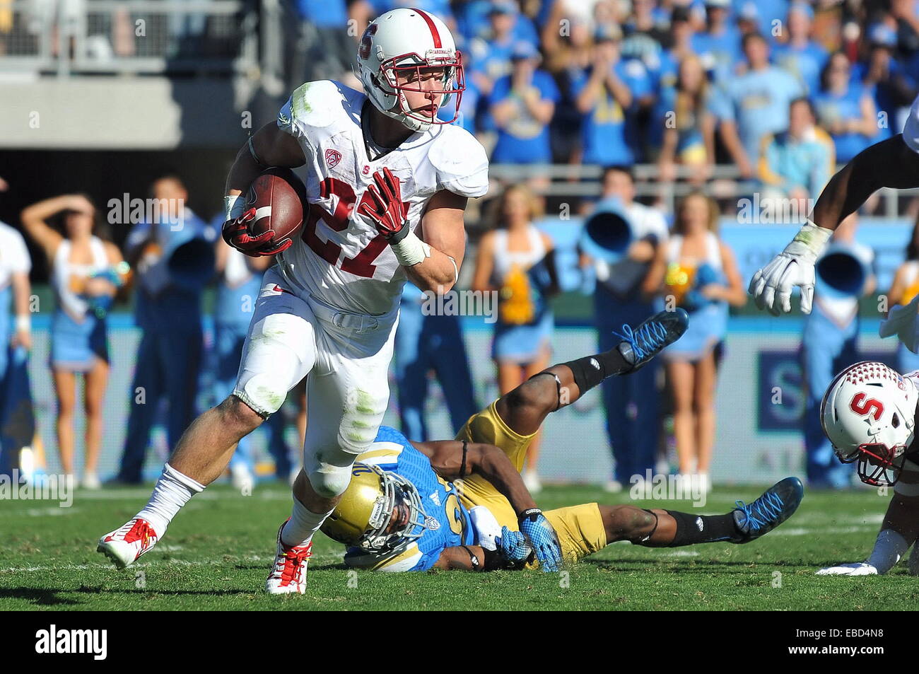 November 28 2014 Pasadena, CA.Stanford's Christian McCaffrey #27 during ...