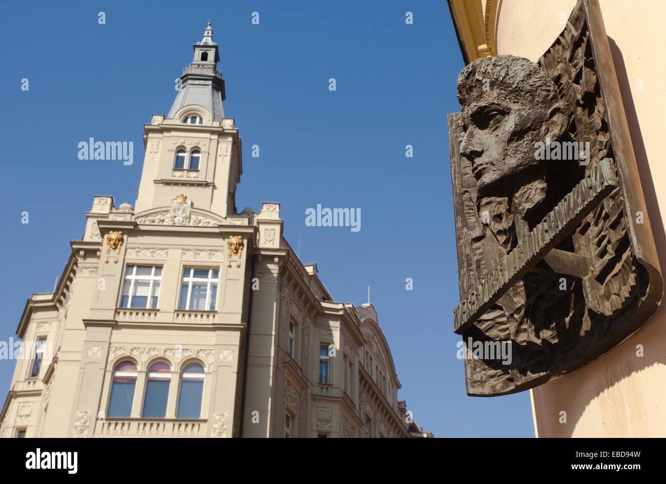 Plaque of franz kafka hi-res stock photography and images - Alamy