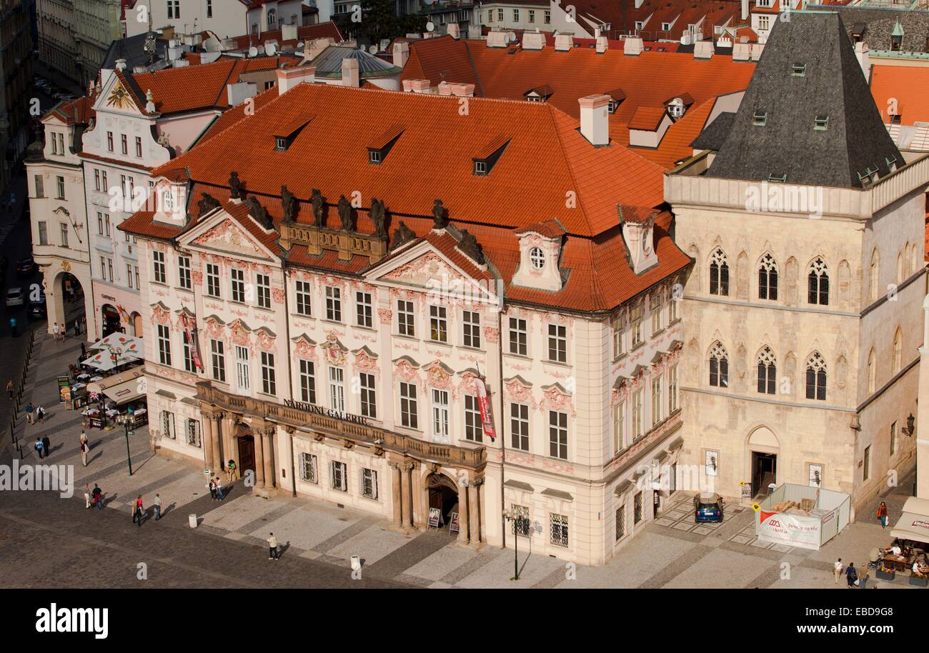 Golz-Kinsky Palace viewed from Old Town Hall Old Town Square ...