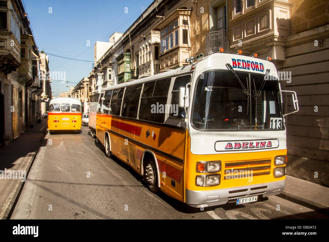Malta tourist buses hi-res stock photography and images - Alamy