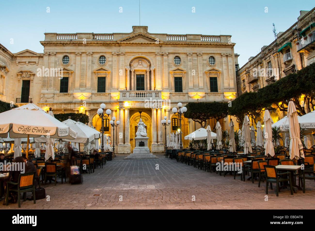 Malta Library Valletta Statue High Resolution Stock Photography and ...