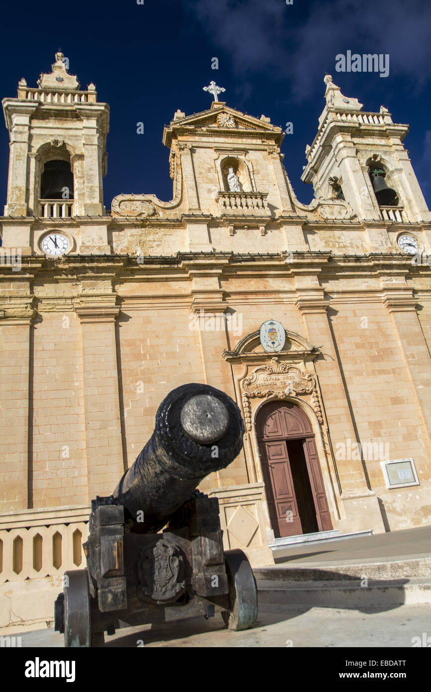 Cathedral of Zebbug, Gozo island, Malta Stock Photo - Alamy